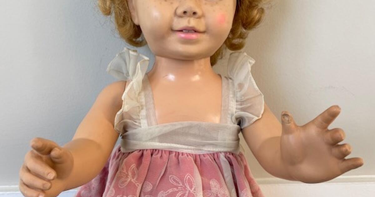 1957 Mattel Chatty Cathy Talking Doll Original Red Dress Outfit for $95 ...