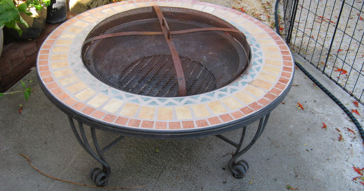 Round Mosaic Tile Fire Pit for $65 in Long Beach, CA | For Sale & Free ...