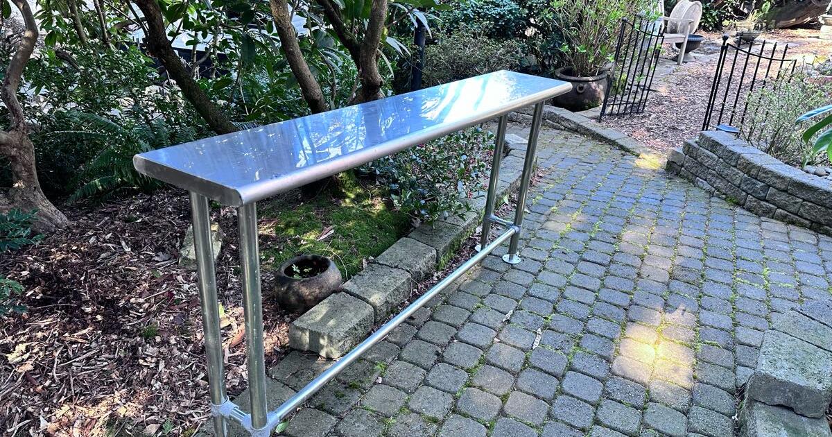 Stainless steel bakers table, free in Seattle, WA | For Sale & Free ...