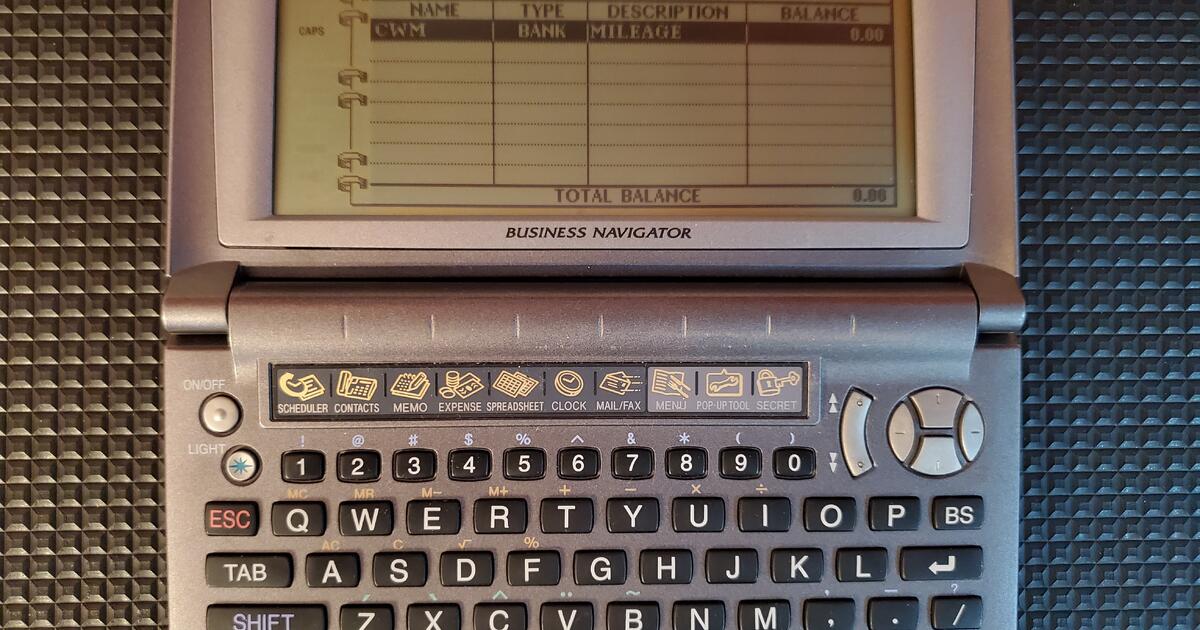 Casio BN 20 Business Navigator PDA Calculator Pocket Computer Retro ...