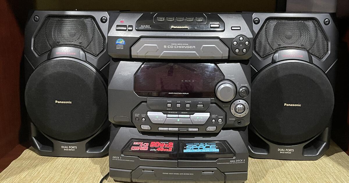 Panasonic 5CD Cassette Radio Stereo System for $150 in Flowood, MS ...
