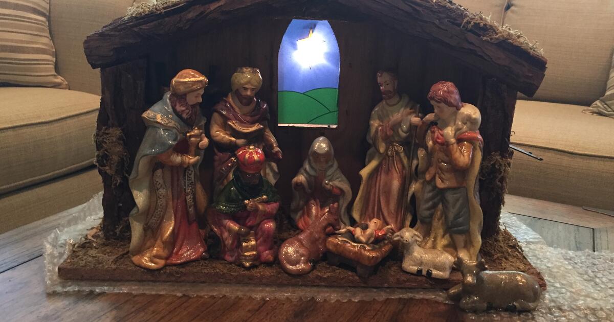 GLAZED NATIVITY CRECHE SET for $35 in Deland, FL | For Sale & Free ...