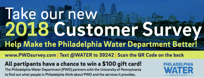 PWD's 2018 Customer Survey: Help Make the Philadelphia Water Department ...