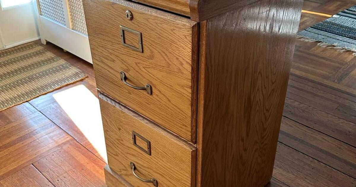 Wooden filing cabinet - PENDING PICKUP for Free in Mamaroneck, NY | For ...
