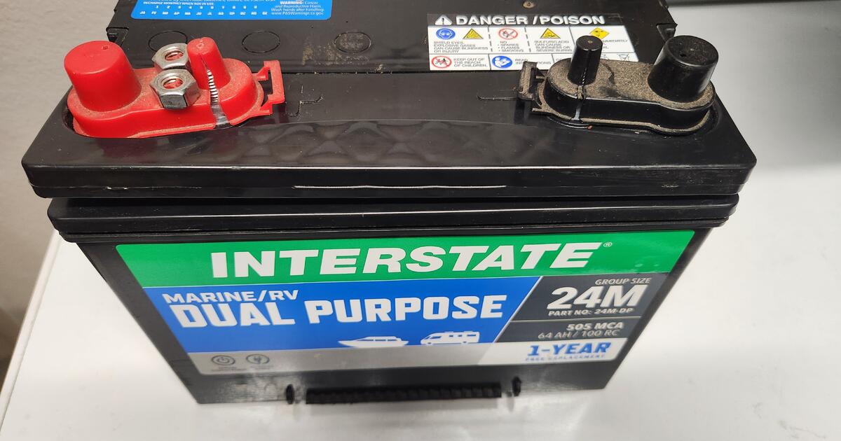 Interstate Marine/RV Dual Purpose Battery for $80 in San Antonio, TX ...
