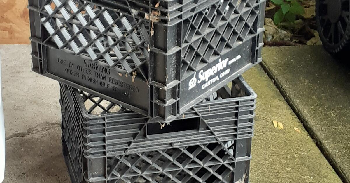 On The Curb.. Free 12 Plastic Crates. Just Come And Pick Up. 360 ...
