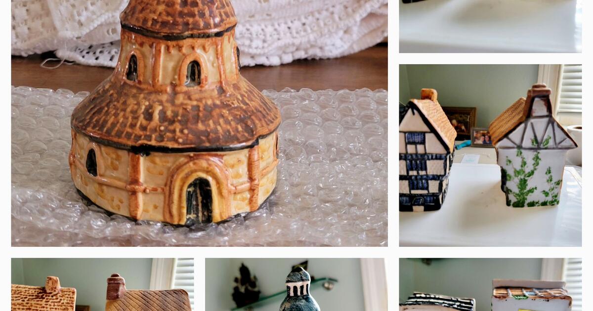 Ceramic English Cottage Collection. Approx 2-3 Inches Each. for Free in ...
