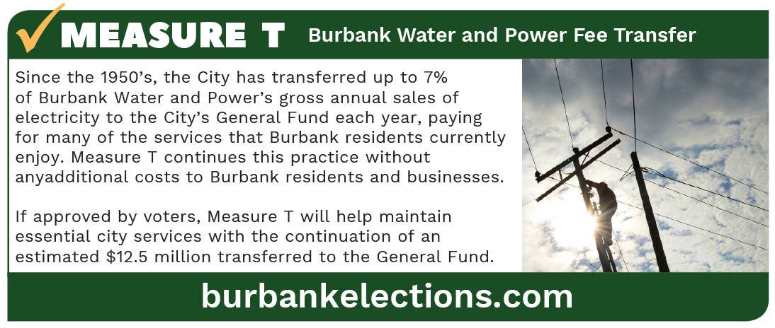 Measure T: Burbank Water and Power Fee Transfer (City of Burbank ...