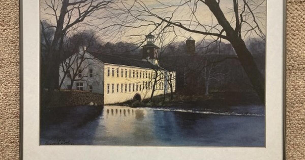 1984 Art - Walker’s Mill By Vernon Good - 16x23 - Brandywine River for ...