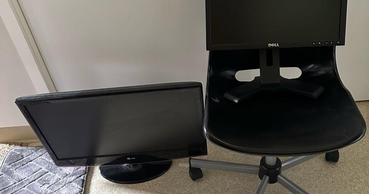 Monitors + chair for $30 in Mill Valley, CA | For Sale & Free — Nextdoor