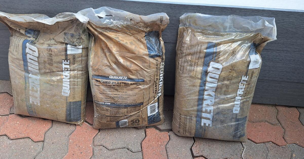 3x 50 lb. bags of washed plaster sand for Free in San Diego, CA | For ...