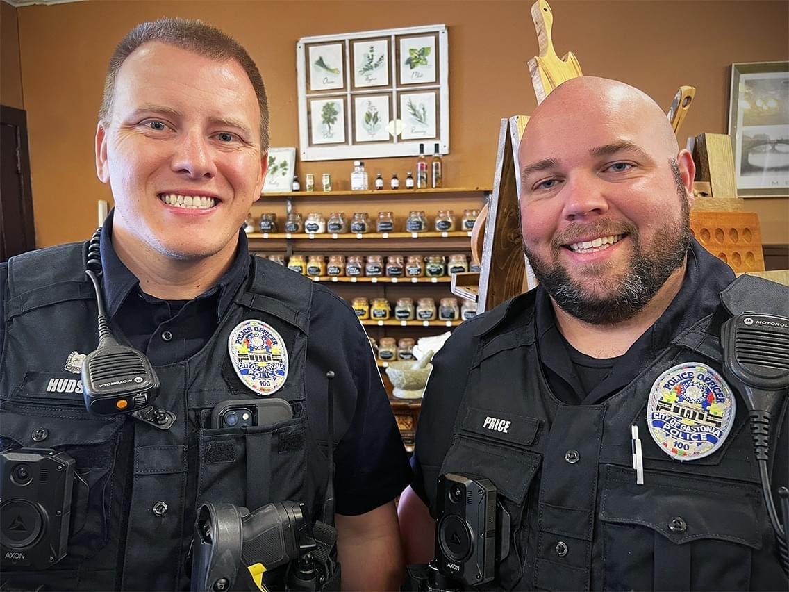 Officer Hudson and Officer Price show their support for Autism ...