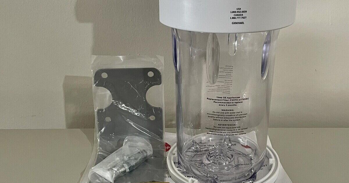 GE Whole House Water Filtration System High Flow Home GXWH40L Open Box ...