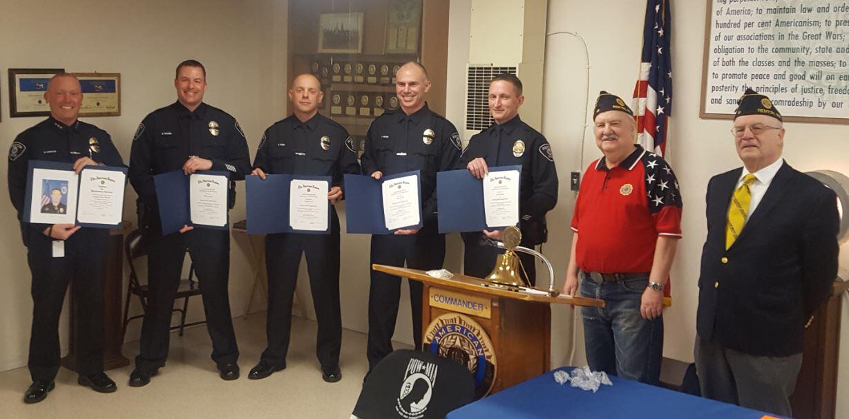 Renton Officers Recive Recognition from American Legion (Renton Police ...