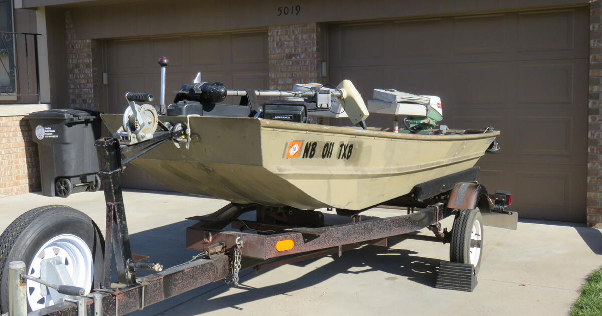 12 FOOT LANDAU JON BOAT W/MOTOR for $1500 in Omaha, NE | For Sale ...