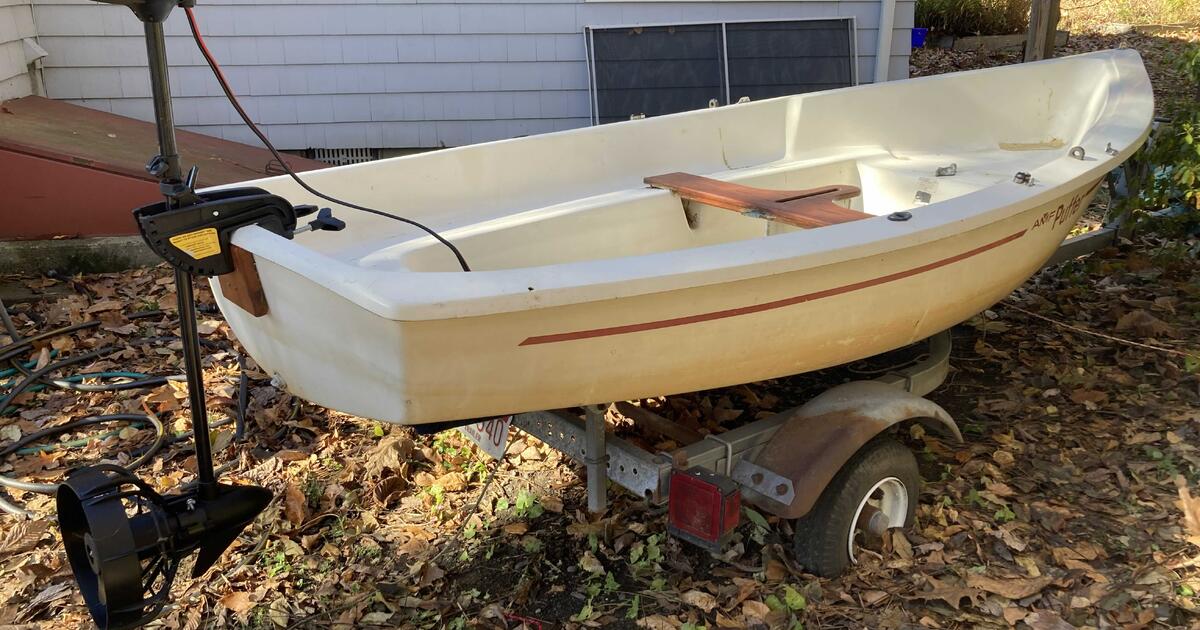 Boat with trailer and trolling motor for $450 in Wayland, MA | For Sale ...