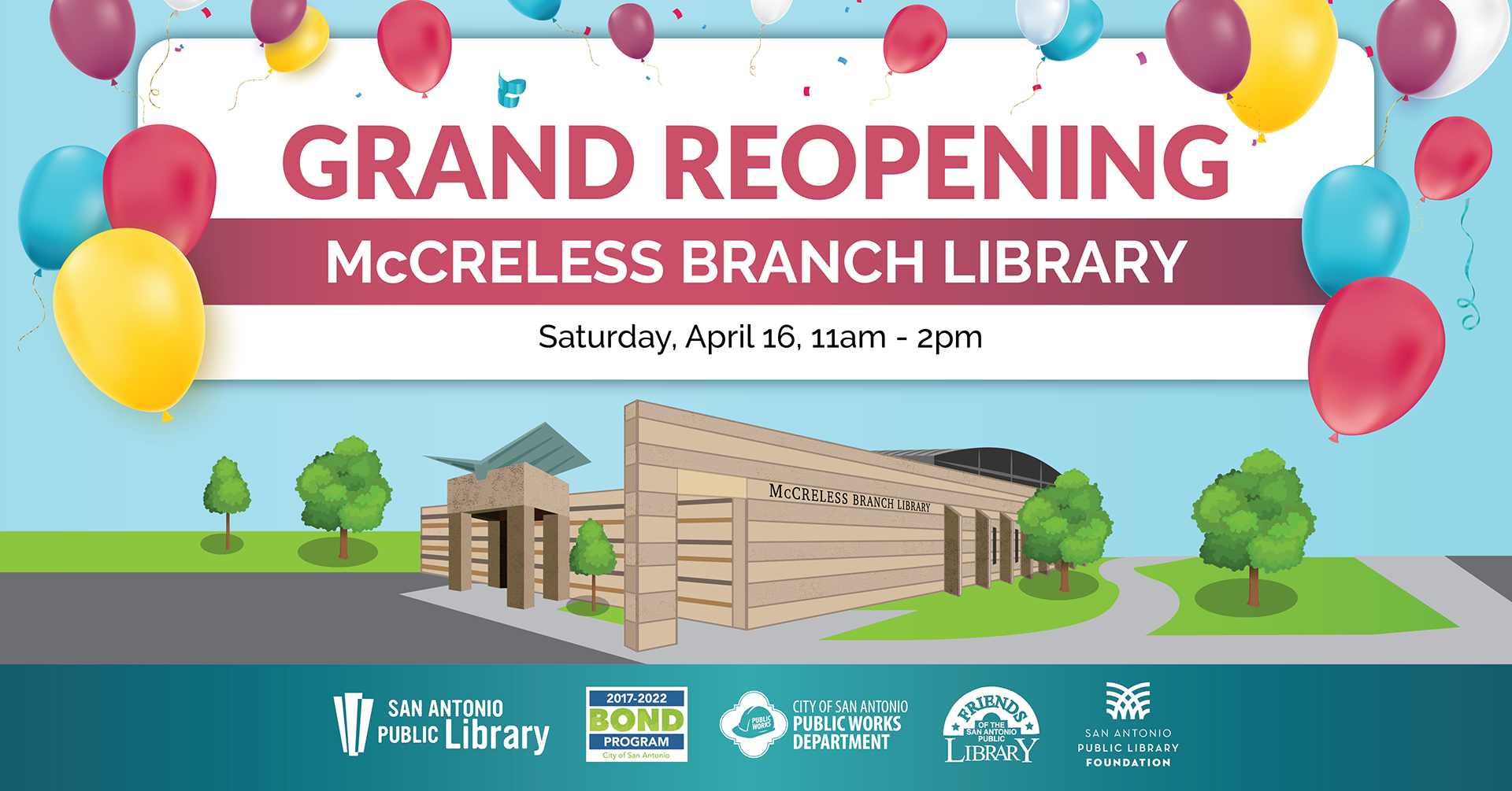 McCreless Branch Library is Reopening! (City of San Antonio Municipal ...