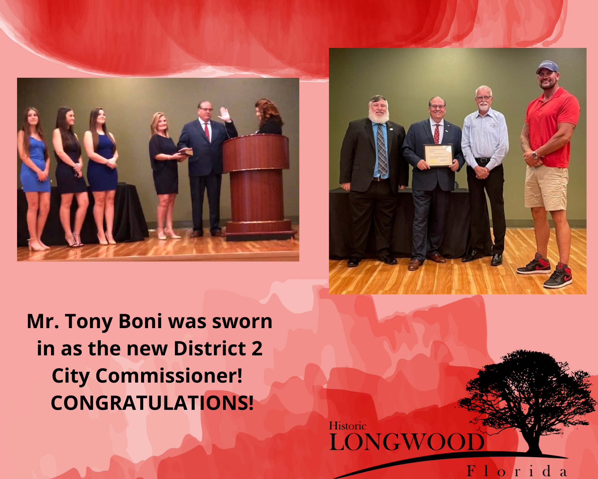Toni Boni Swearing-In Ceremony (City of Longwood) — Nextdoor — Nextdoor