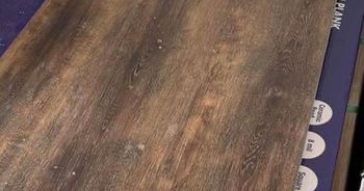 LVP $1.70 Weathered Rust quality Vinyl Flooring Drop Lock waterproof 1100 sq ft Brand new for $1 ...