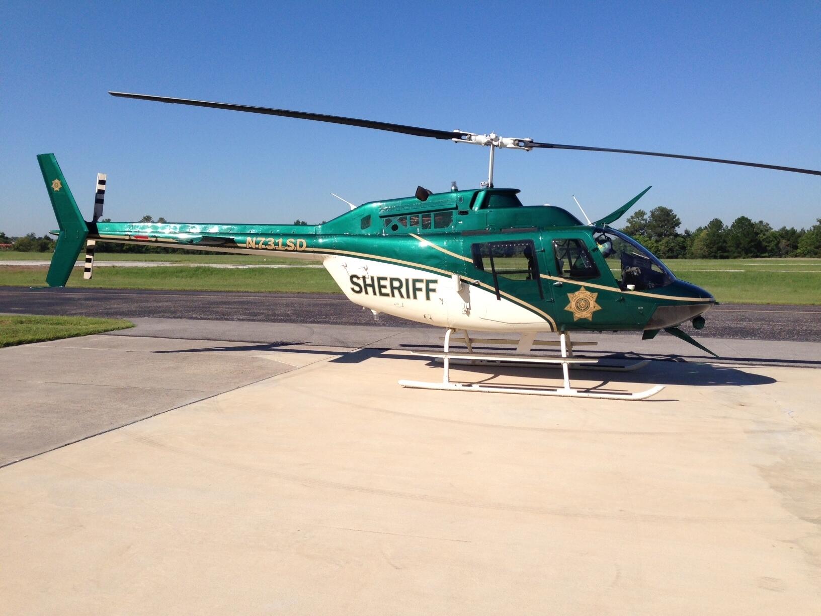 Sheriff's Office Able 1 Helicopter air support arrest burglary suspect ...