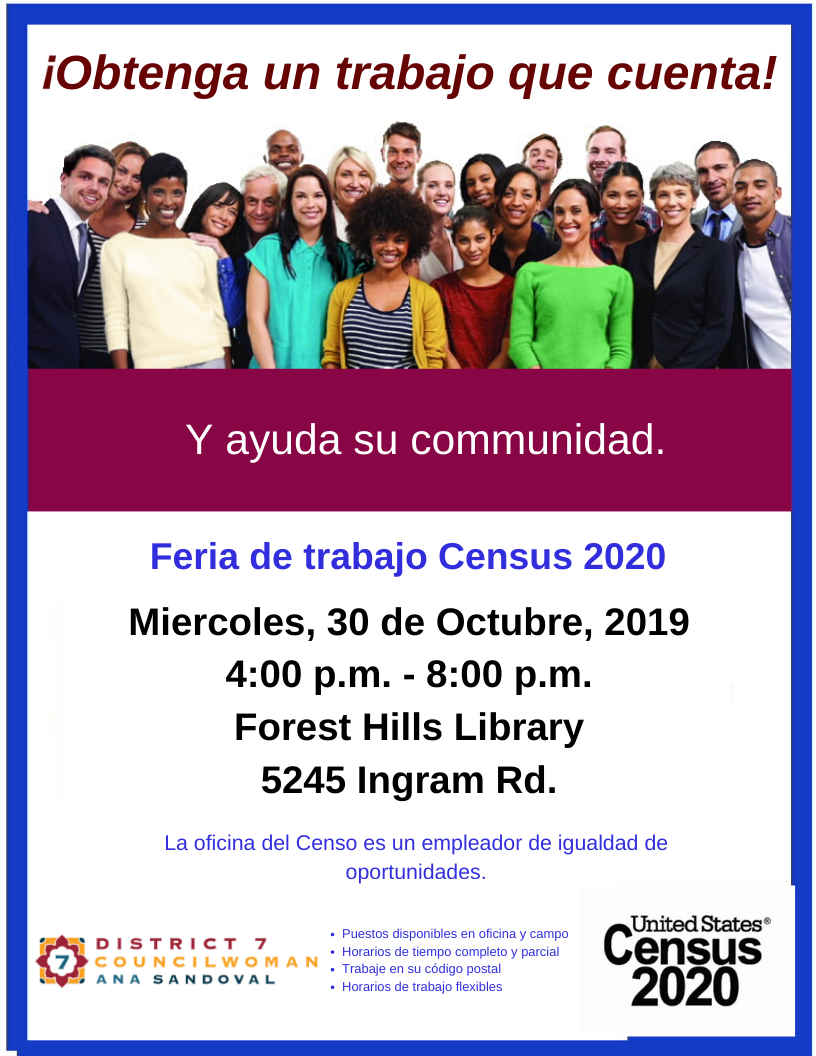 2020 Census Job Fair (City of San Antonio Mayor and City Council ...