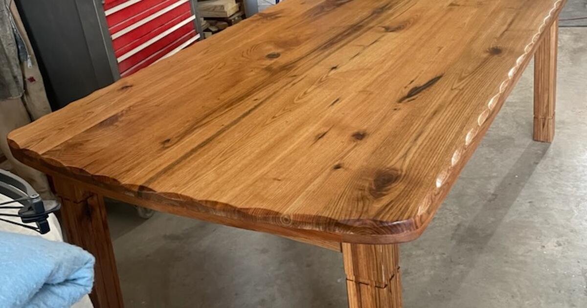 Handcrafted Rustic Solid Butternut (White Walnut) Farmhouse Table for ...