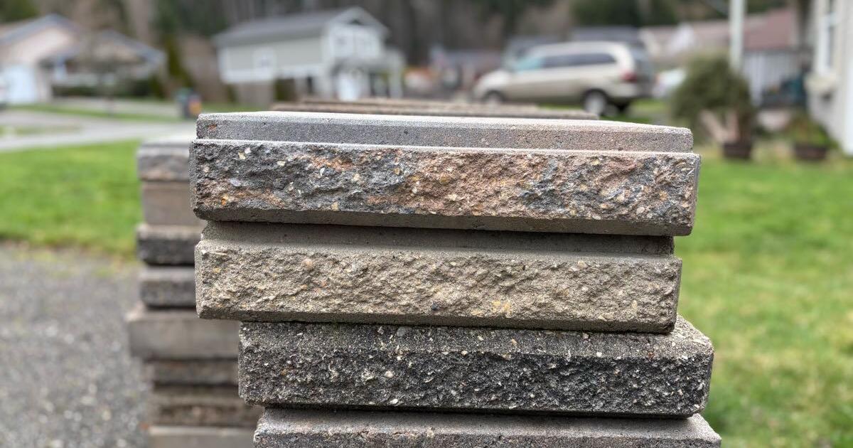 Stack of Concrete Pavers for Free in Kingston, WA | For Sale & Free ...