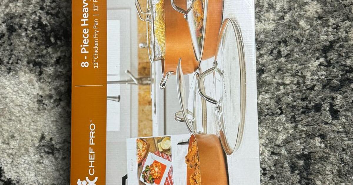 8-Piece Copper Chef Pro Heavy Duty Pan Set for $50 in Clawson, MI | For ...