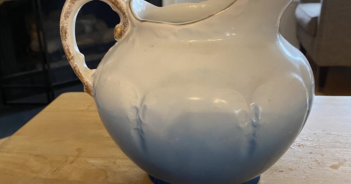 Gorgeous Peacock Blue Antique Pitcher by Warwick China for $10 in ...
