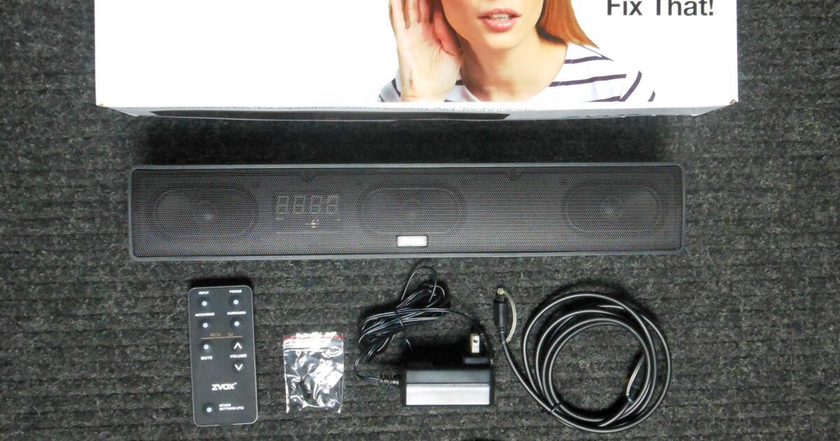 ZVOX AccuVoice AV155 TV Speaker - Black w/Hearing Aid Technology for $45 in New Berlin, WI | For ...