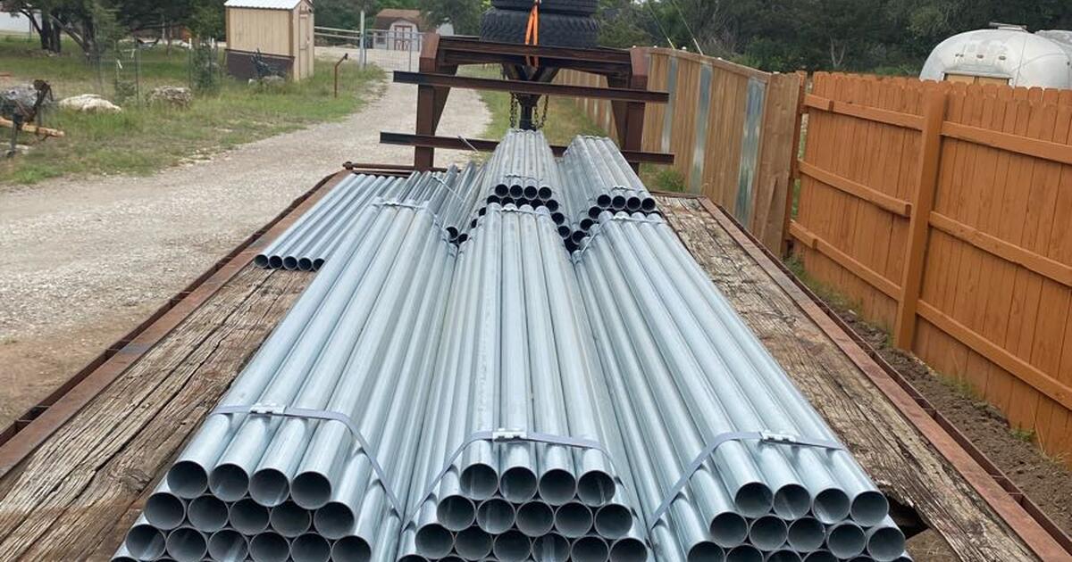 2-3/8 in. Dia x 8 ft. 16-Gauge Galvanized Posts in Canyon Lake, TX ...
