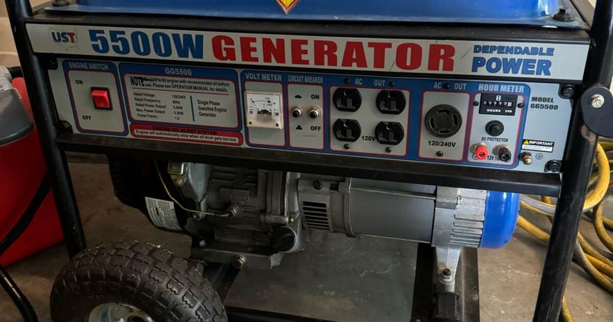 UST 5500W Generator for $300 in Chadds Ford, PA | For Sale & Free ...