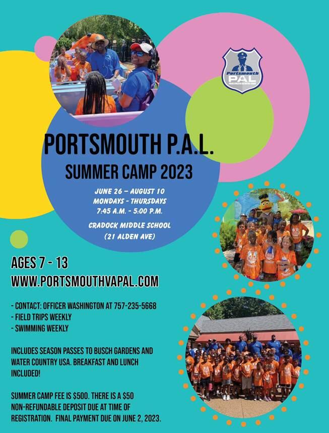 Portsmouth Police Athletic League (PAL) Summer Camp 2023 (City of ...