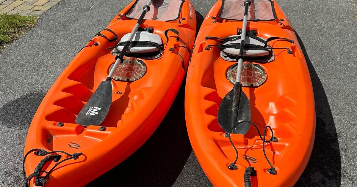 Two Emotion Kayaks with Oars for $300 in Pembroke, NH | For Sale & Free ...