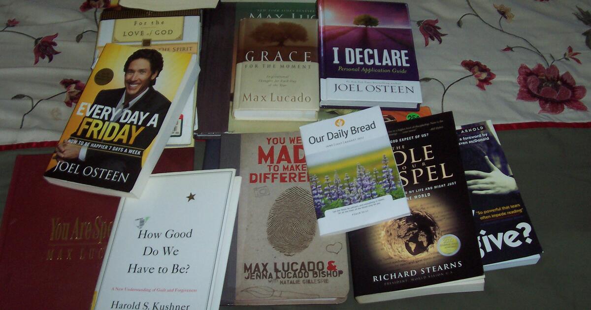 FREE! FREE! FREE!!!--21 CHRISTIAN BOOKS BILLY GRAHAM, MAX LUCADO JOEL ...