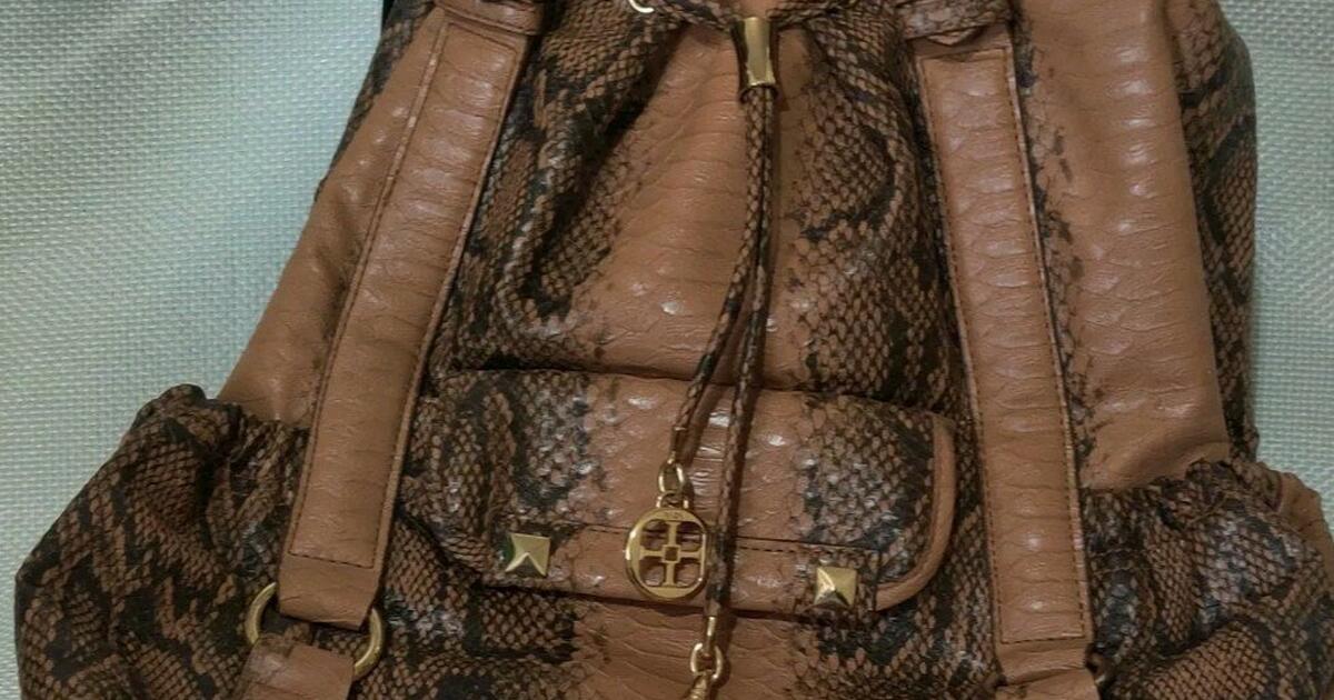 IMAN Snake Print Faux Leather Backpack Shoulder Purse for $25 in San ...