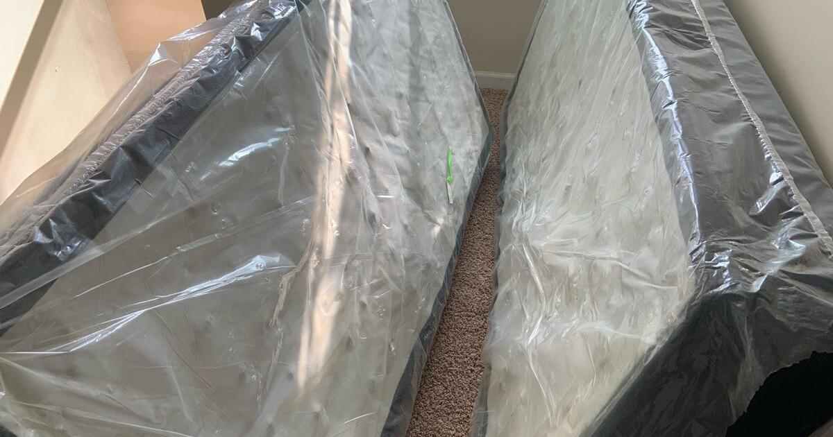 King (or 2 XL twin) box springs, 2 desks with drawers for Free in St ...