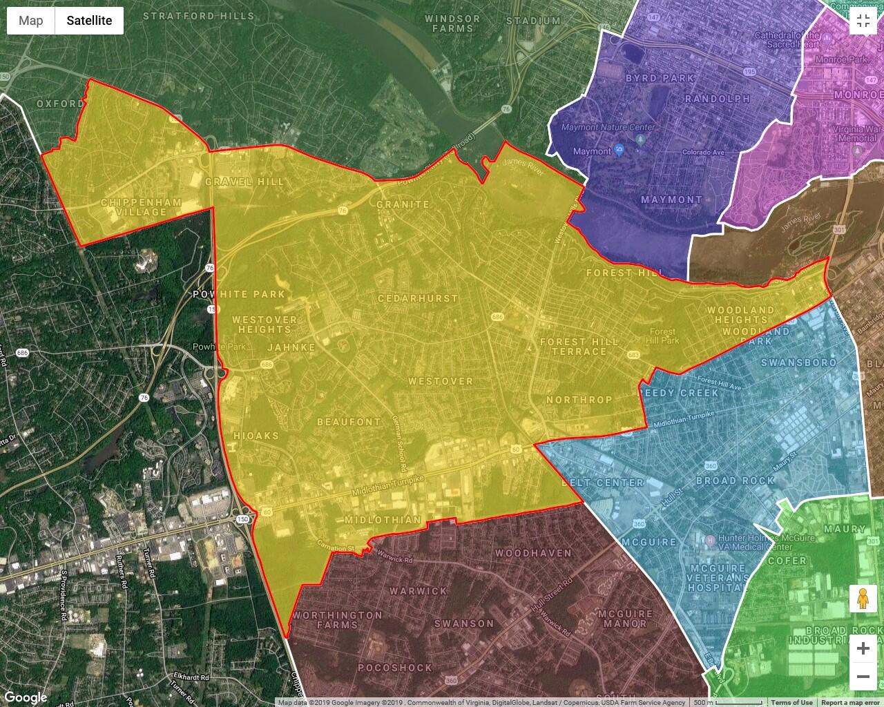 Sector 312 map (Richmond Police Department) — Nextdoor — Nextdoor