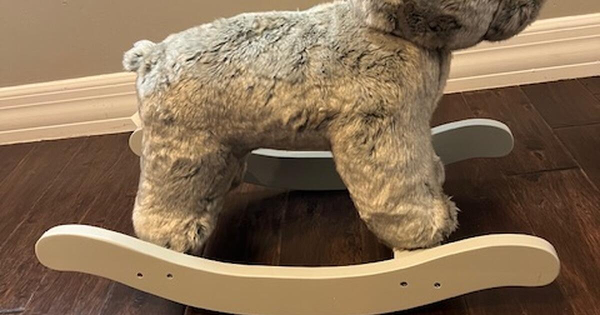 Pottery Barn Rocking Plush Bear like new $70 Cash for $70 in Scottsdale ...