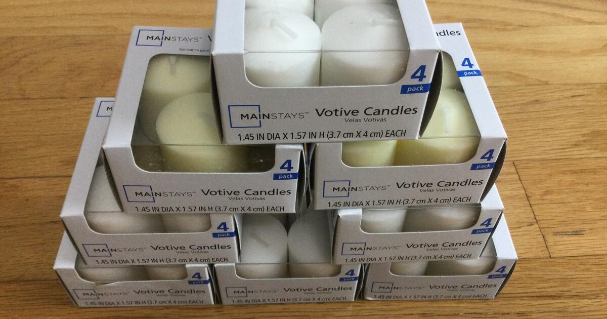 Unscented Votive Candles, Simulation Plant, Iron Candle Holder, LED ...