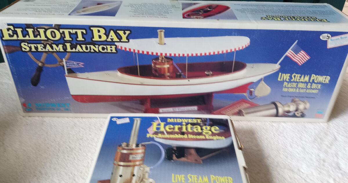 Midwest Products Elliott Bay Steam Launch with Steam Engine for $50 in ...