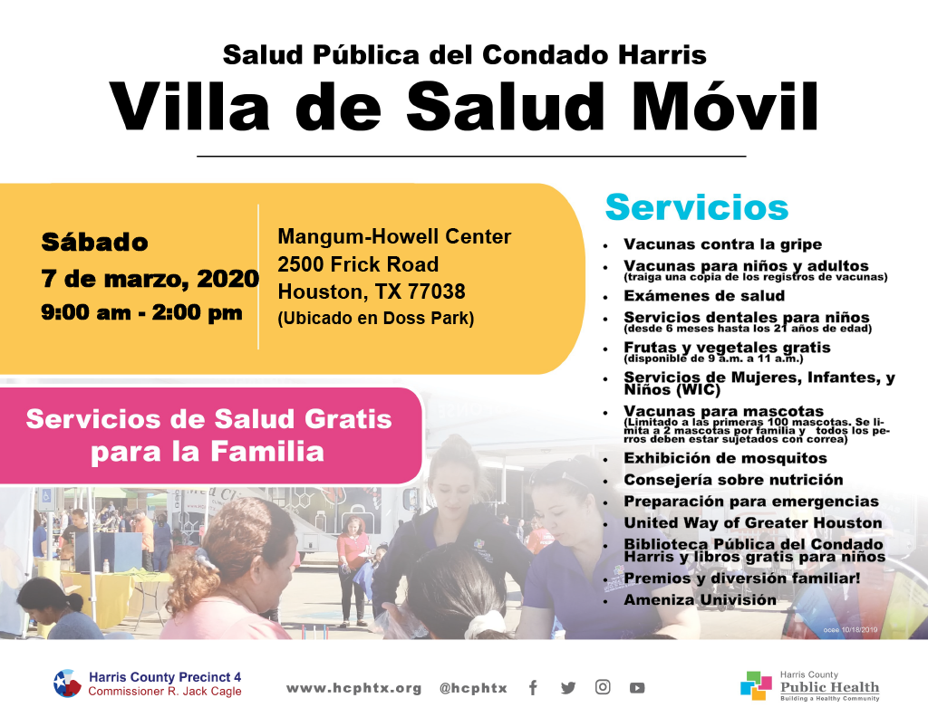 Mobile Health Village Coming to Northwest Harris County! (Harris County ...
