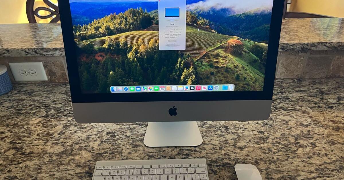 21.5” Apple iMac 4K Desktop PC for $600 in Denton, TX | For Sale & Free ...