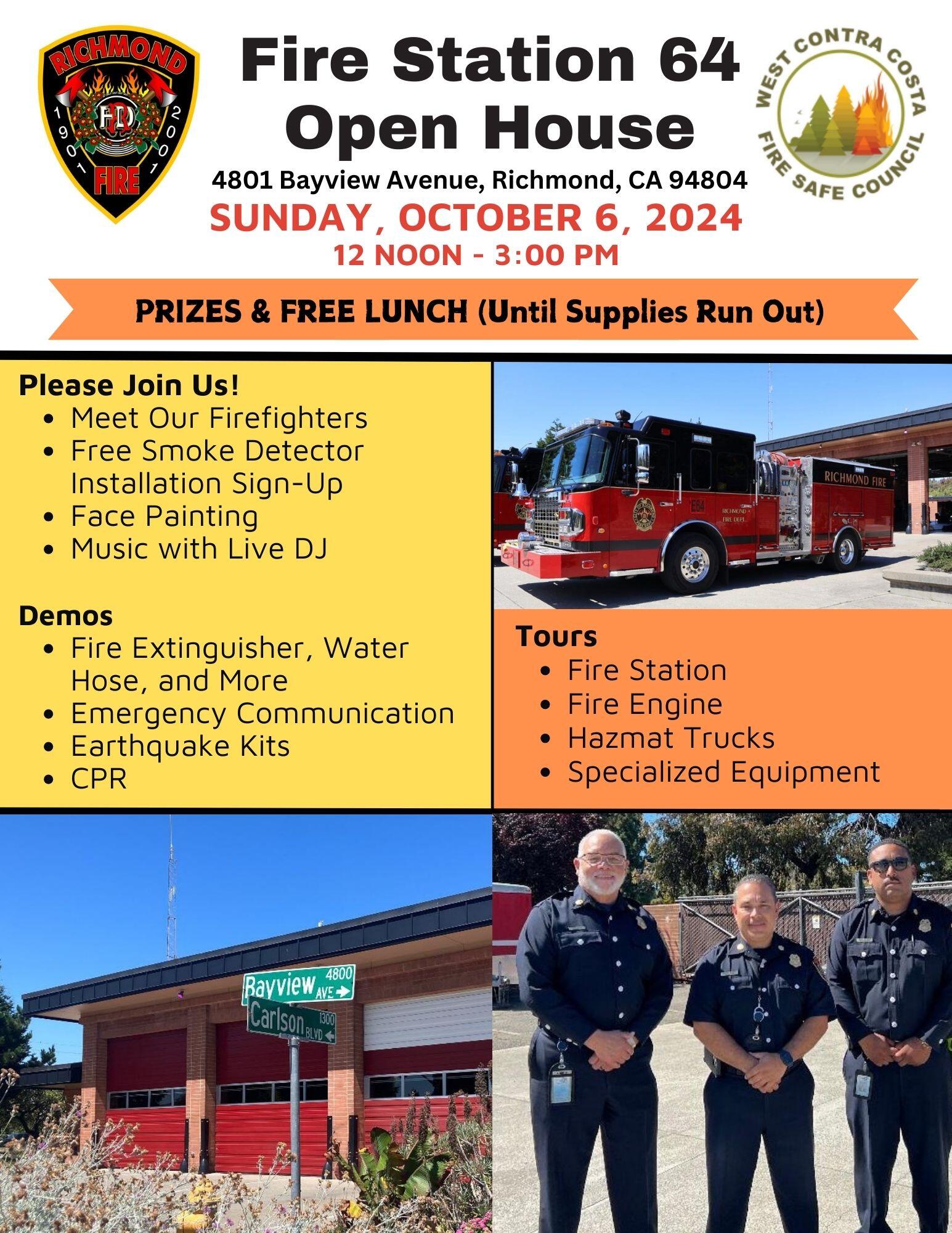 Fire Station 64 Open House Today | Puerta Abierta en la Estación 64 ...
