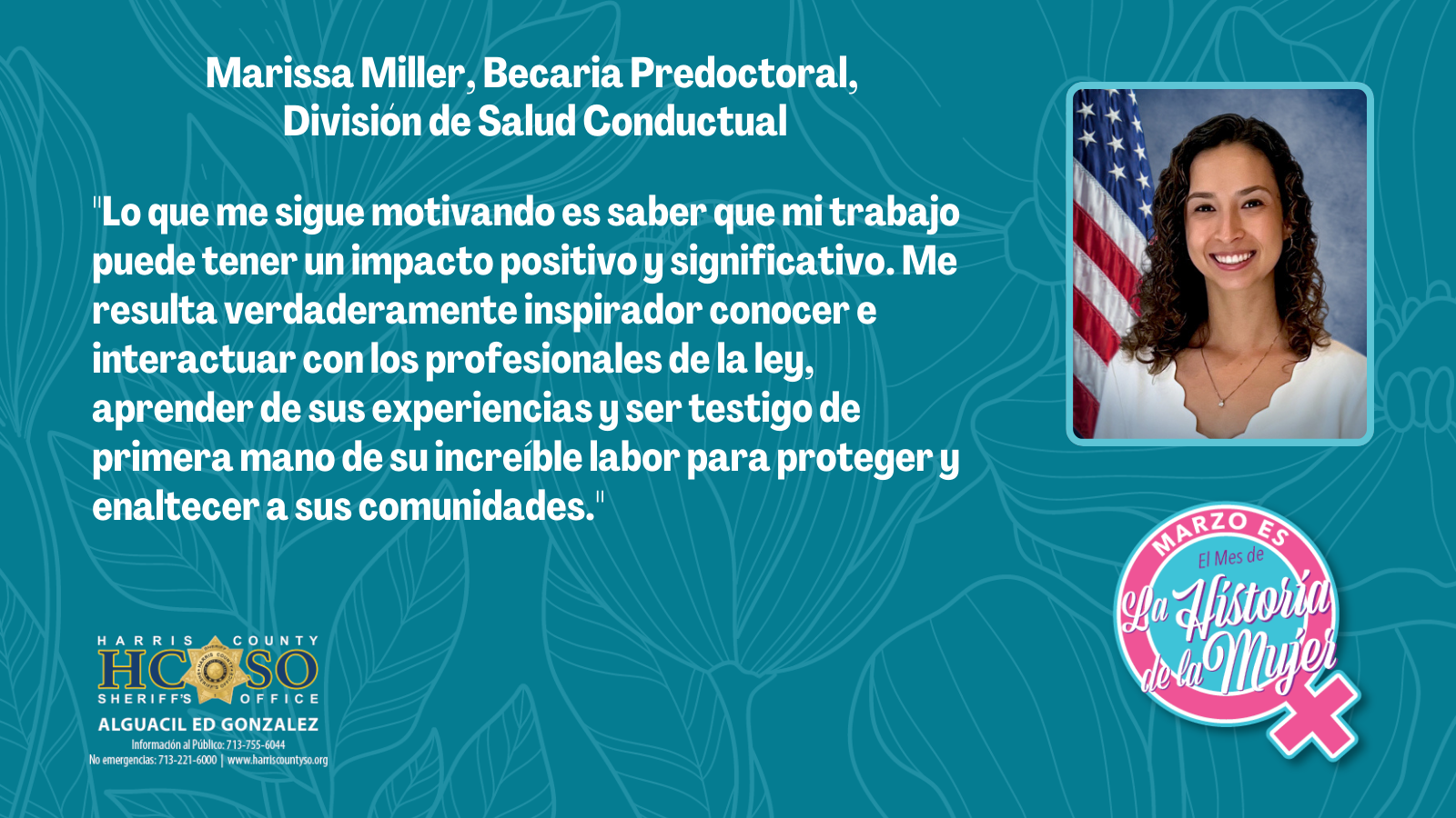 Honoring the remarkable women of HCSO this Women's History Month ...