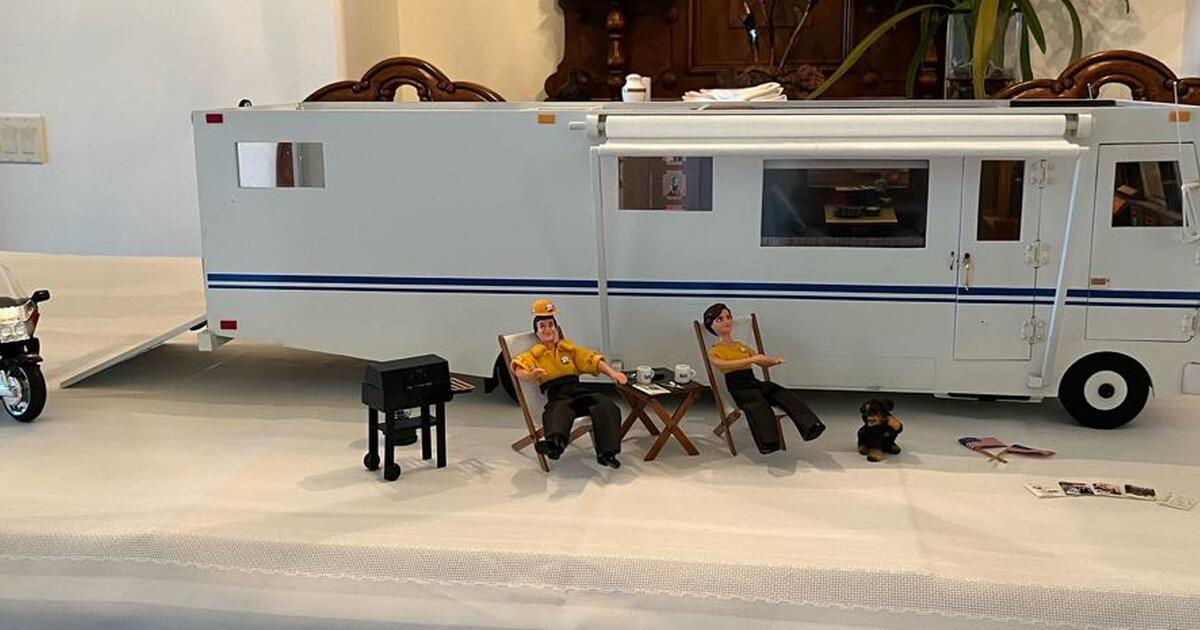 1/12 scale, model, motorhome, and Goldwing GL1500 trike for $210 in ...