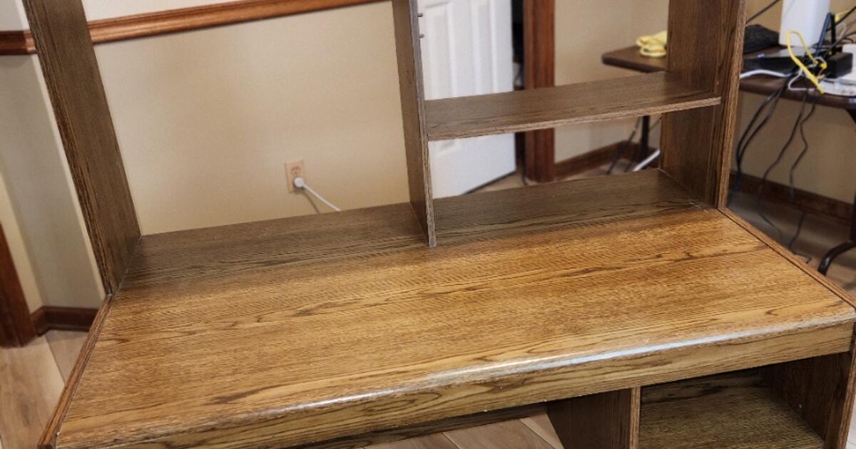 Free Computer Desk w/ Shelves and Desk Chair for Free in Manhattan, KS ...