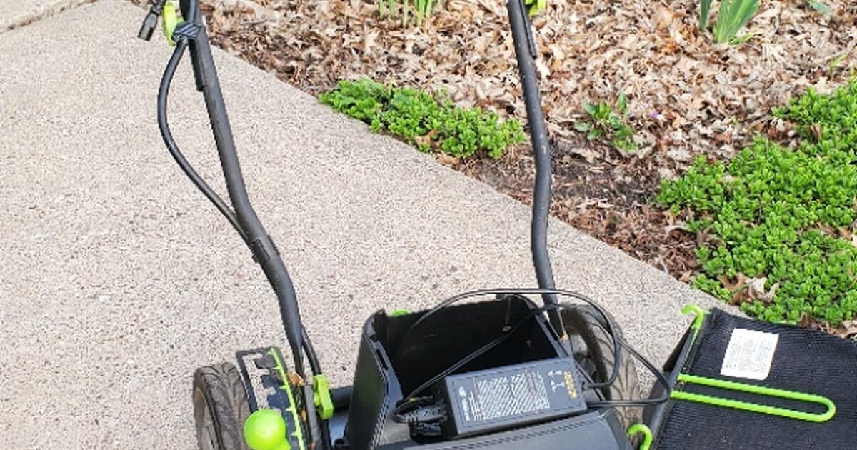 Earthwise Electric (battery powered) lawn mower - 24 volt cordless for ...