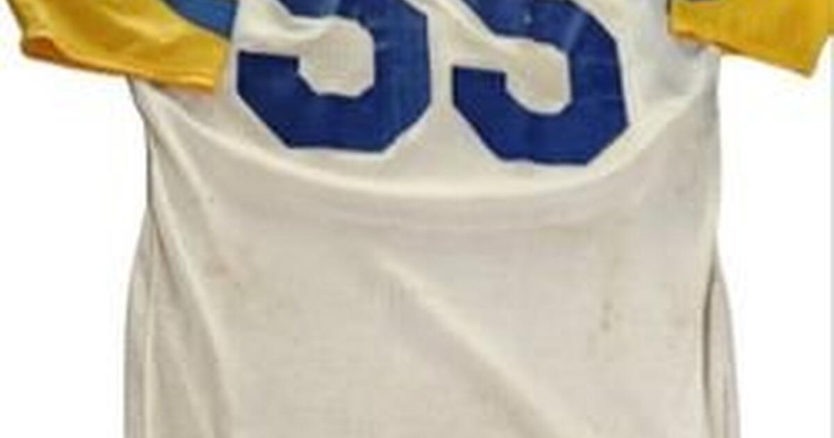 Vintage Carl Ekern Signed Los Angeles Rams Pro Cut Game Jersey NFL Rare ...