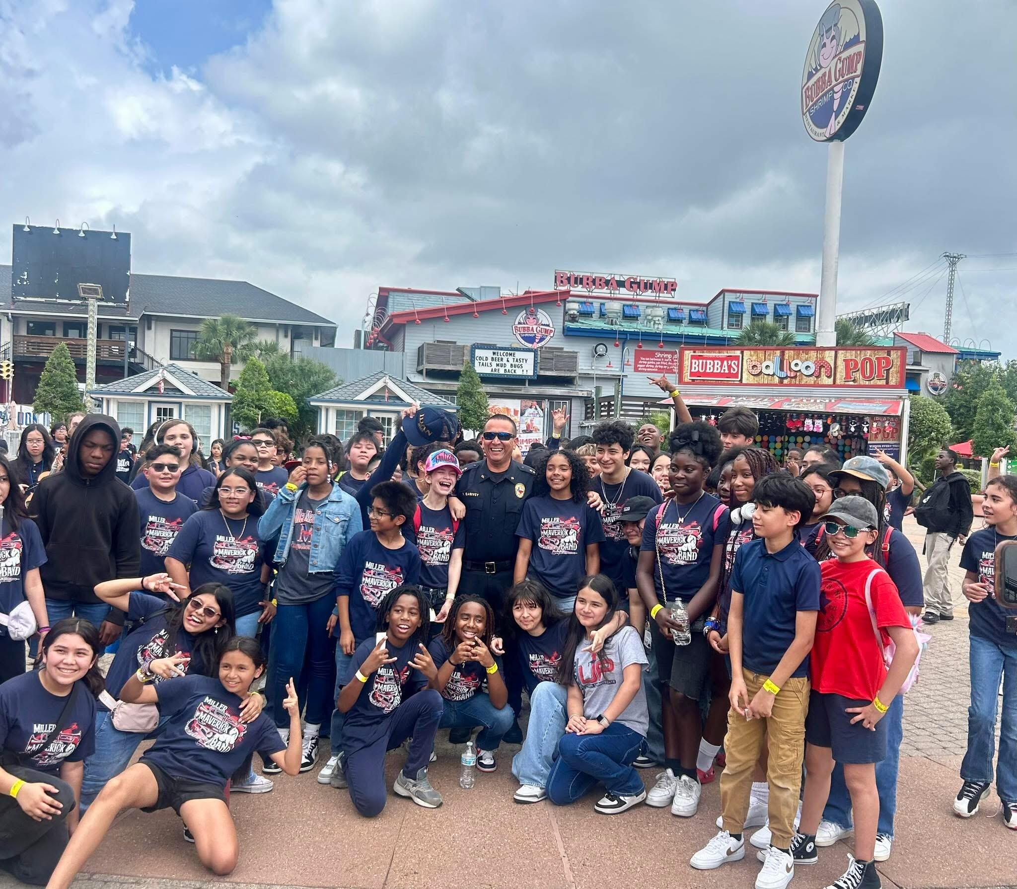 Please welcome the band students from Miller Intermediate out of Alief ...